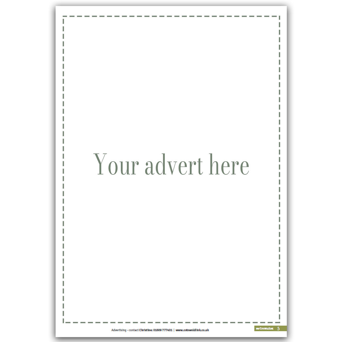 Full Page Advert | Your Cotswold Link